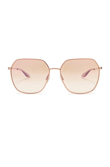 Barton Perreira Sotera Sunglasses in Rose Gold & Xanadu | FWRD