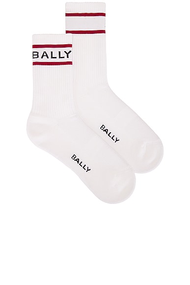 Bally Socks in Deep Ruby 50 | FWRD