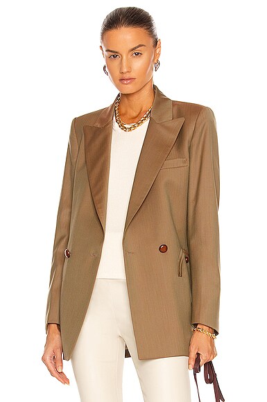 Blaze Milano Solaris Everyday Double Breast Blazer in Solaro | FWRD
