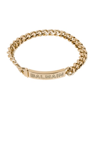 BALMAIN Logo Chain Choker in Gold | FWRD