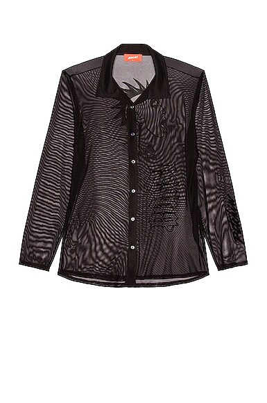 Bossi Mesh Shirt in Black | FWRD