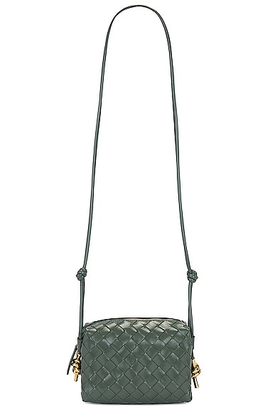 Bottega Veneta Mini Loop Metal Knot Bag in Aloe | FWRD