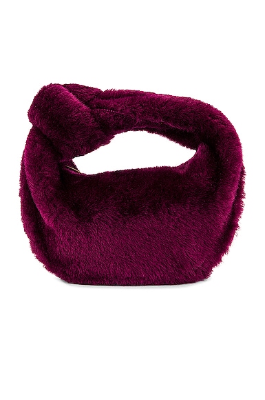 Bottega Veneta Shearling Mini Jodie Bag in Mystic & Gold | FWRD