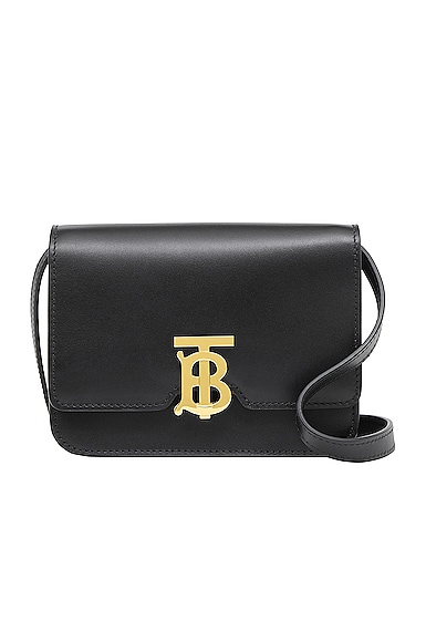 Burberry Mini TB Bag in Black | FWRD