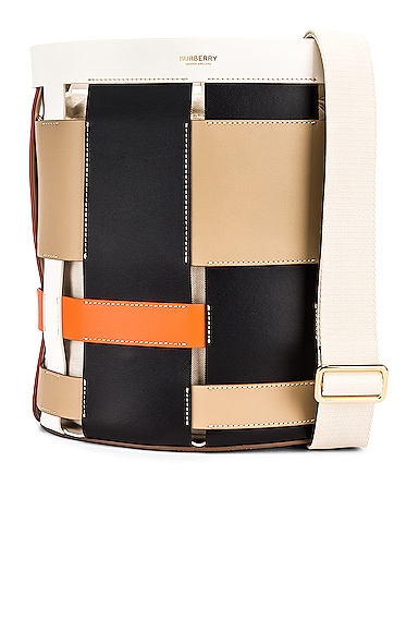 Burberry Small Foster Bucket Bag in Honey | FWRD