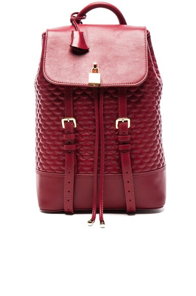 Buscemi Luck Mid Backpack in Red Quilt | FWRD