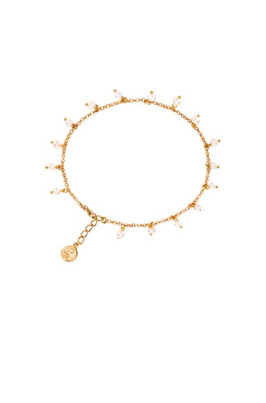 Christie Nicolaides Isla Anklet in Pearl | FWRD