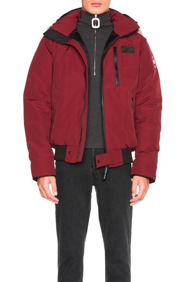 Canada Goose Borden Bomber with Coyote Fur in Niagara Grape | FWRD