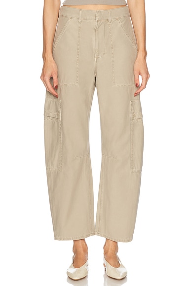 Balenciaga Large Cargo Pants in Beige | FWRD Balenciaga Large Cargo Pants in Beige | FWRD