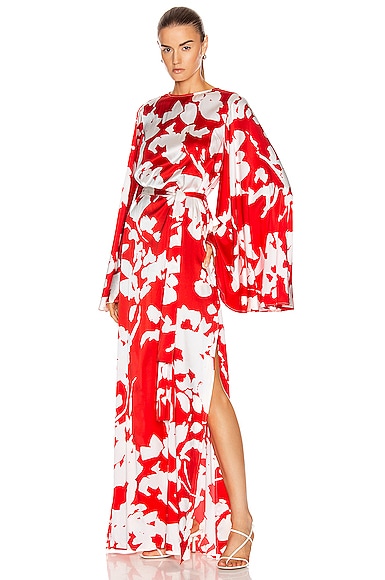 CAROLINE CONSTAS Lilliana Dress in Red | FWRD