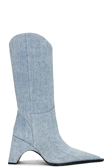 Coperni Denim Bridge Cowboy Boot in ICE BLUE | FWRD