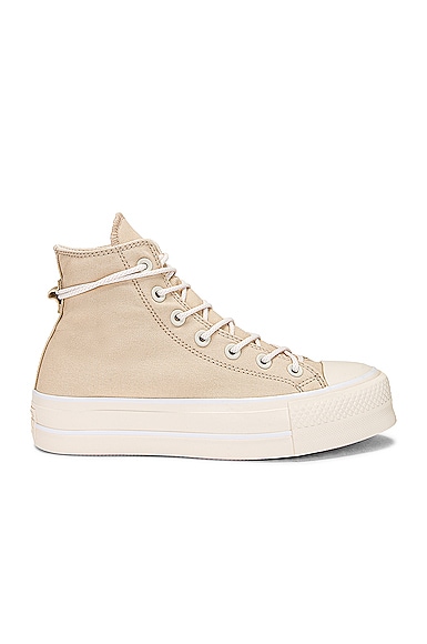 Converse Chuck Taylor All Star Lift in Oat Milk & Natural Ivory | FWRD