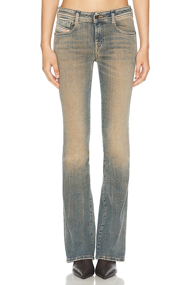 Diesel Mid Rise Bootcut Jeans in Denim | FWRD