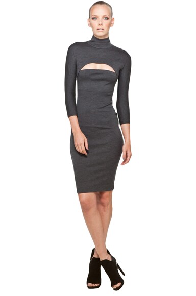 DSQUARED Dress in Charcoal | FWRD