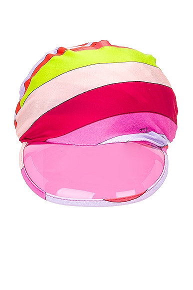 Emilio Pucci Visor in Arancio & Rosa | FWRD