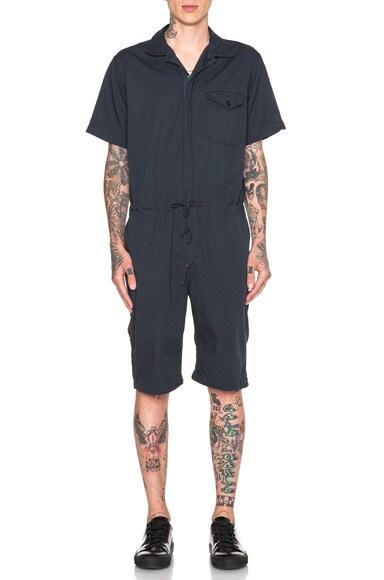 Engineered Garments Combi Suit in Dark Navy | FWRD