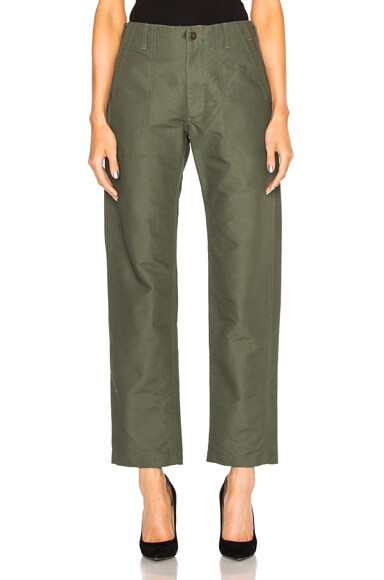 Engineered Garments Double Cloth Fatigue Pants in Olive | FWRD