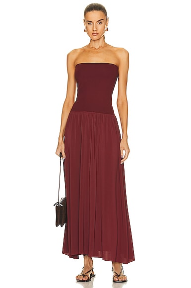 ERES Oda Long Bustier Dress in Terre Cuite | FWRD