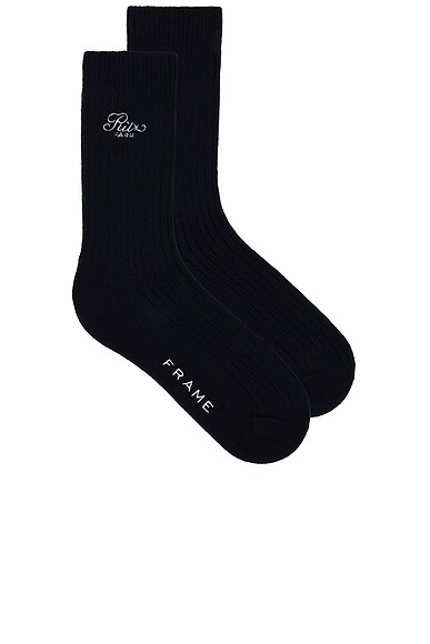 FRAME X Ritz Socks in Navy Multi Namu | FWRD