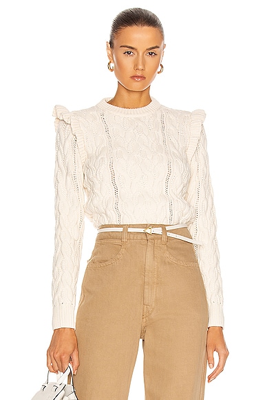 FRAME Sofia Sweater in Off White | FWRD