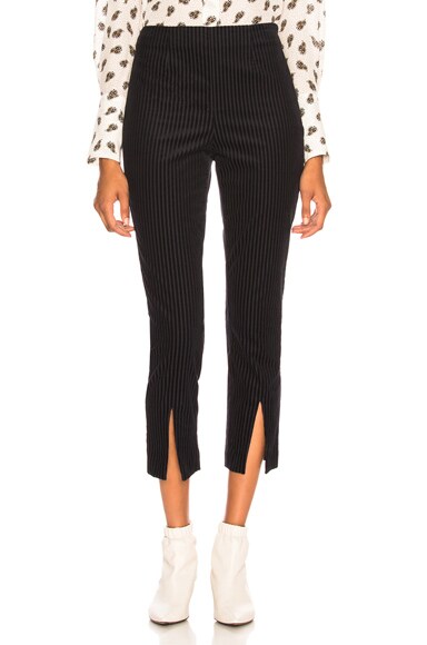 FRAME Split Front Pant in Fall Navy | FWRD