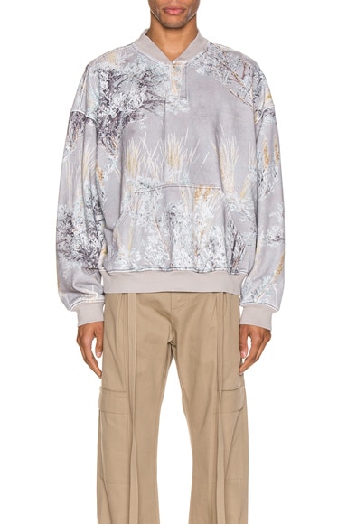 Fear of God Henley Sweatshirt in Prairie Ghost Camo | FWRD