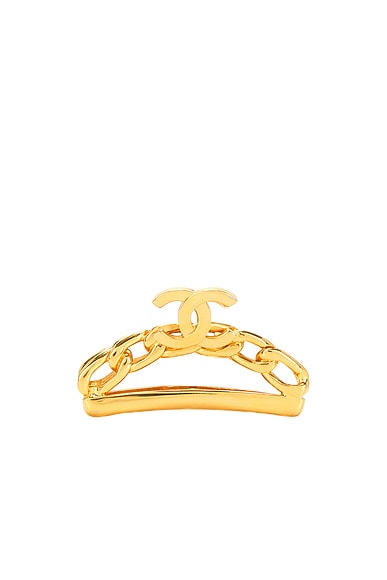 FWRD Renew Chanel 1998 Hair Clip in Gold | FWRD