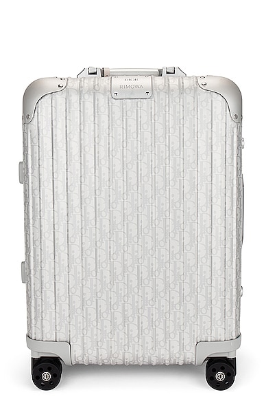 Rimowa Dior X Aluminum Cabin Luggage In Silver | ModeSens