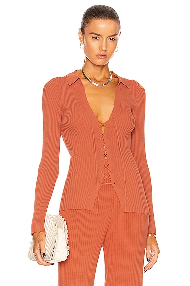 Cult Gaia Faye Cardigan in Jasper | FWRD