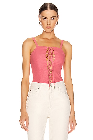 Cult Gaia Coryn Top in Bubblegum | FWRD