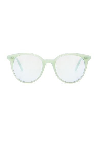 Garrett Leight Dillon Sunglasses in Mint Mirror | FWRD