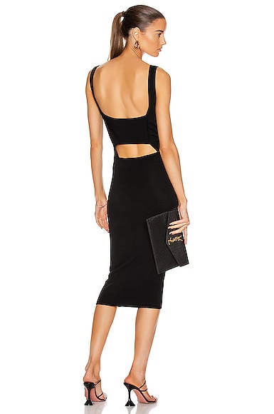 GAUGE81 Lausanne Open Back Little Black Dress in Black | FWRD