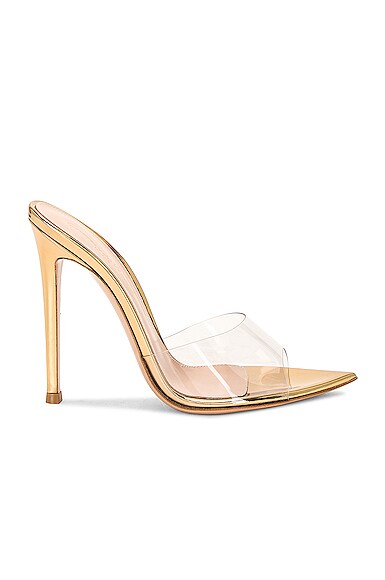Gianvito Rossi Glass Sandal in Transparent & Mekong | FWRD