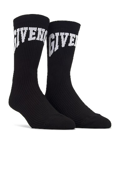 Givenchy College Socks in Black | FWRD