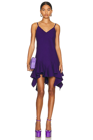 Givenchy Boiled Wool Dress in Purple | FWRD