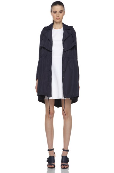 Givenchy Trench Raincoat in Navy in 410 Navy | FWRD