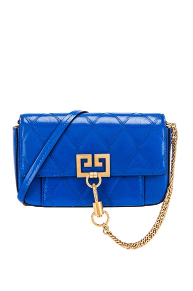 Givenchy Mini Pocket Quilted Leather Bag in Persian Blue | FWRD