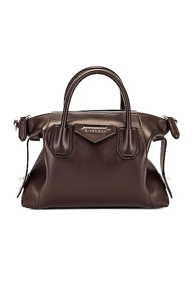 Givenchy Small Antigona Soft Bag in Chocolate | FWRD