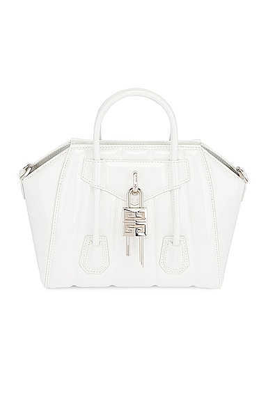 Givenchy Mini Antigona Lock Bag in Ivory | FWRD