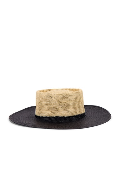 Greenpacha Solana Hat in Black & Natural | FWRD