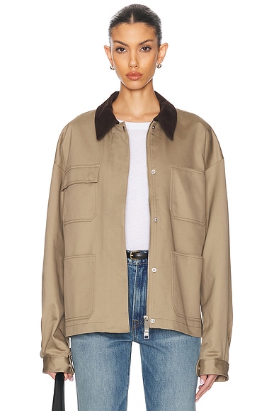 Toteme Avignon Jacket in Olive | FWRD Toteme Avignon Jacket in Olive | FWRD