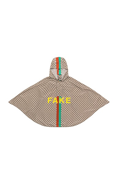 Gucci Rain Hood in Sand & Yellow | FWRD