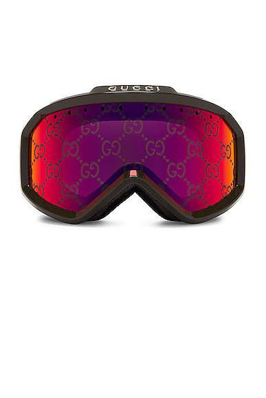 Gucci Mask Sunglasses in Green & Red | FWRD