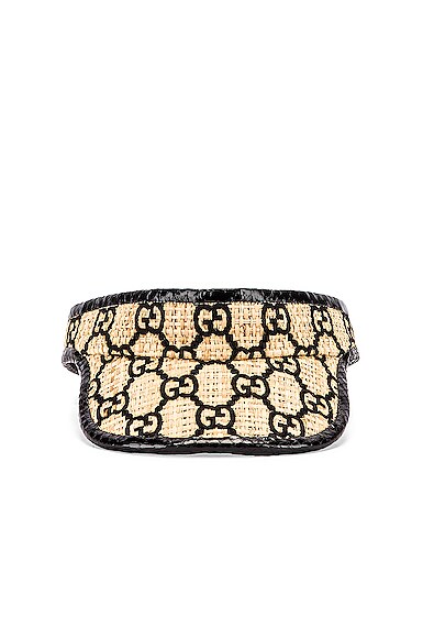 Gucci GG Visor in Ivory & Black | FWRD
