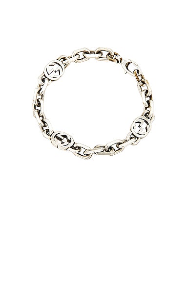 Gucci GG Bracelet in Silver | FWRD