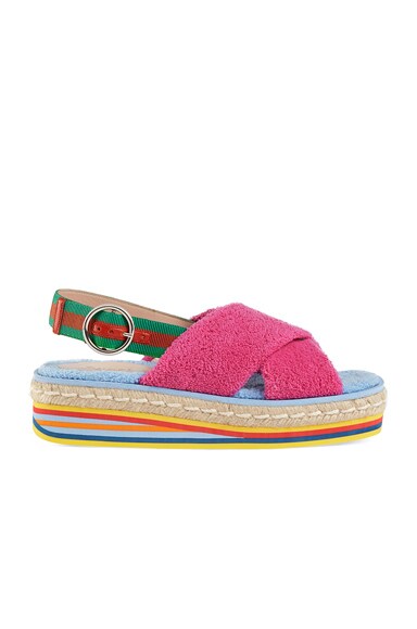 Gucci Platform Sandals in Multi | FWRD