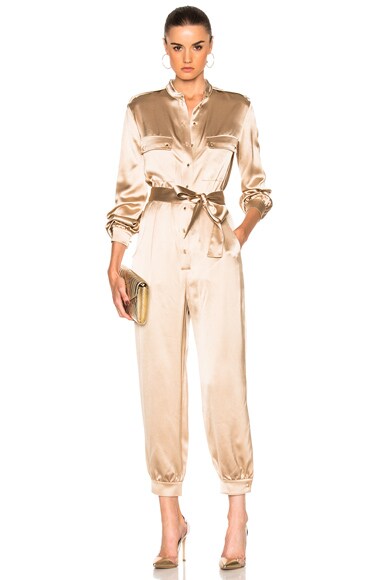 HANEY Taryn Jumpsuit in Sand | FWRD
