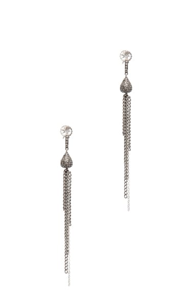 Irit Design Multi Chain Diamond Earrings in Silver | FWRD