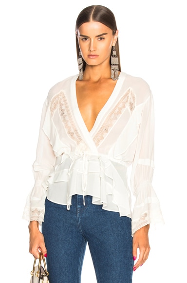 IRO Endless Blouse in White | FWRD