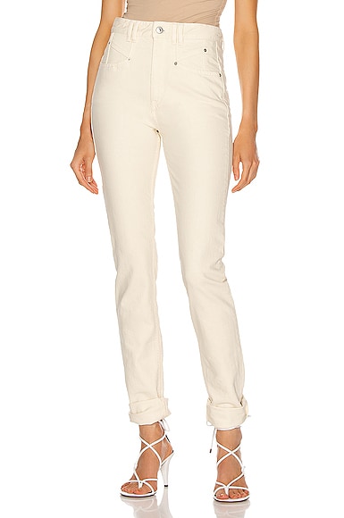 Isabel Marant Nominic Jean in Ecru | FWRD